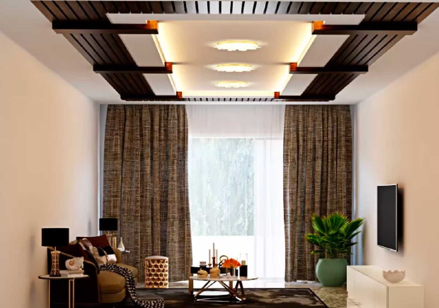 13 Simple False Ceiling Design for Small Hall Simple & Trendy - Styles ...